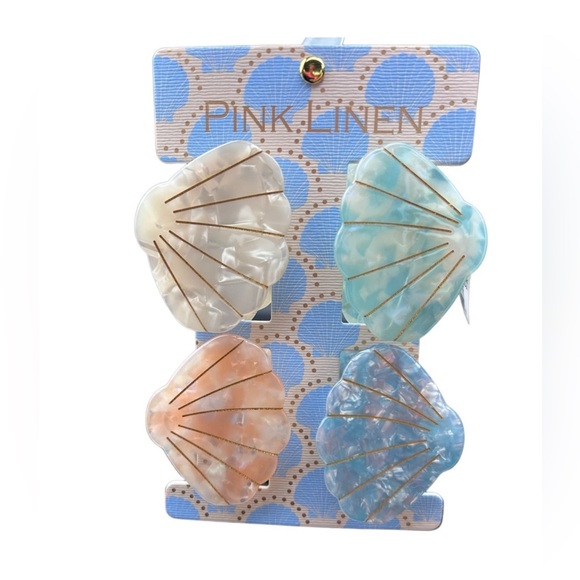 Piper K | Accessories | Nwt Piper K Set Of 4 Sea Shells Hair Claw Clips ...